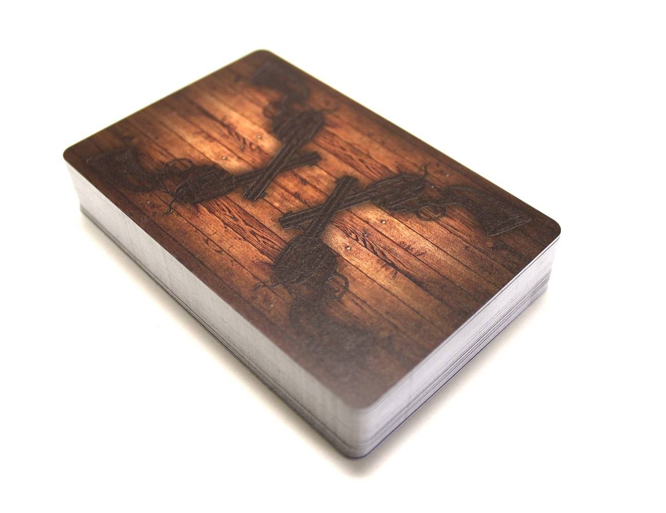 Wooden Deck Of Cards With Burnt Graphics by MollaSpace | Key Features ...