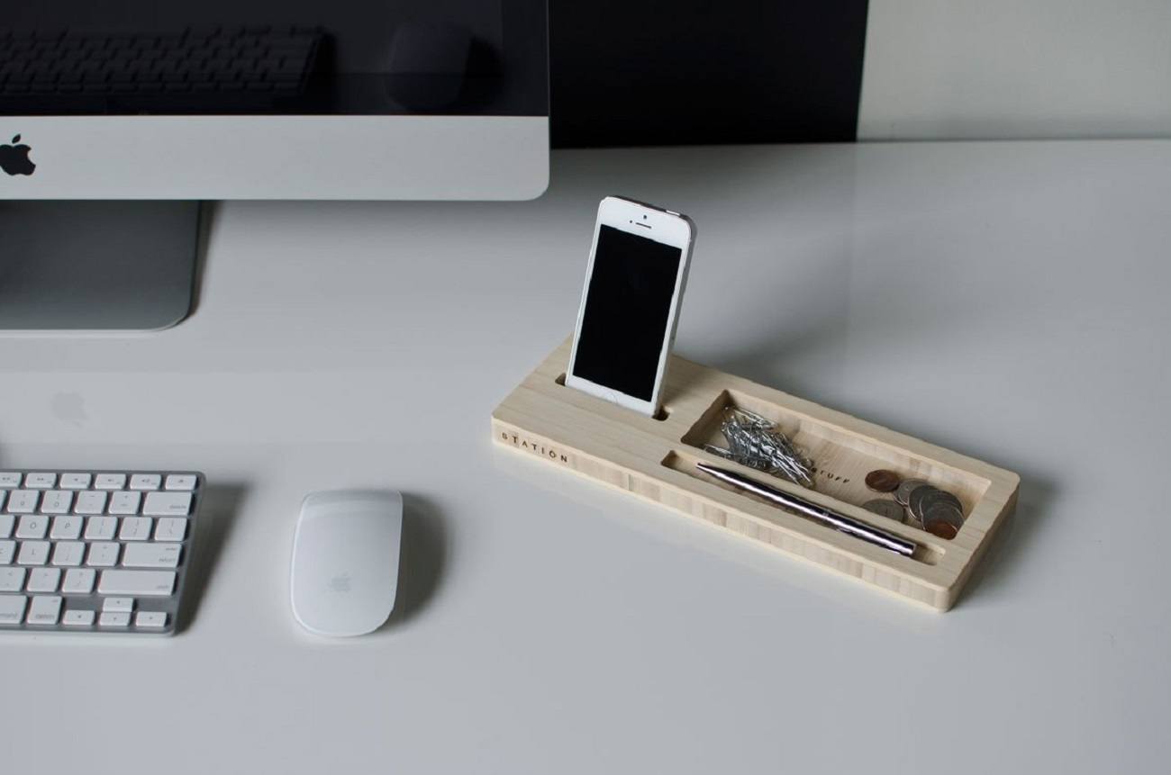 Classic Station - Desk Caddy for your Keys, Phone, and Wallet | Key ...