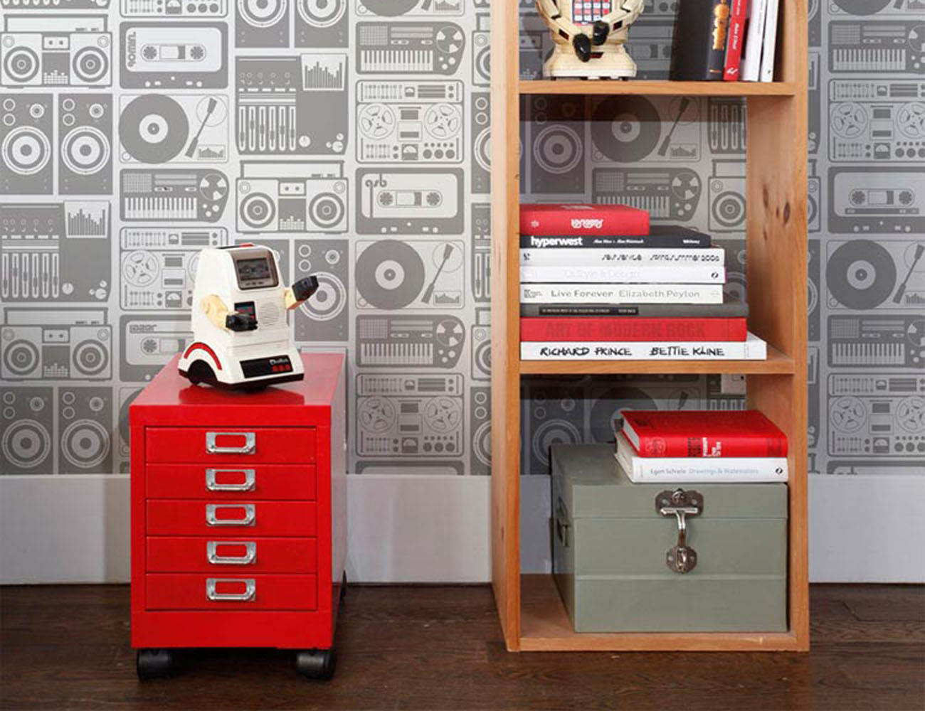 Analog Nights Wallpaper - With Boombox Prints | Key Features, Price ...
