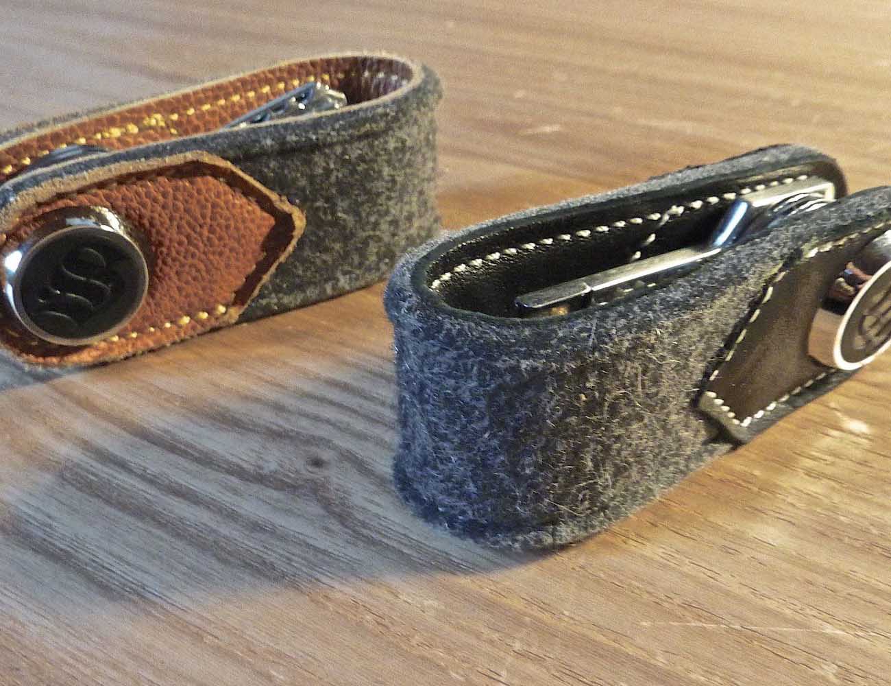 Brown Leather and Wool Felt Key Organizer by S-Key | Key Features ...