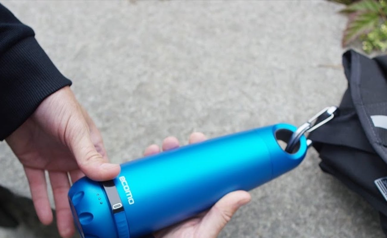 This smart personalized water bottle tests with just a shake