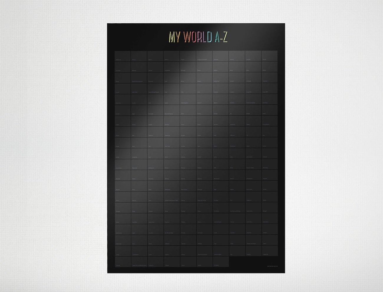 Awesome Maps World A-Z Scratch Map » Gadget Flow