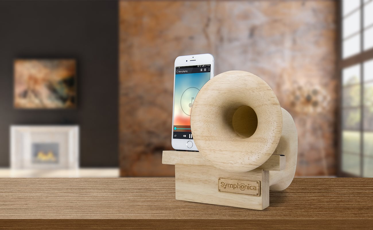 Symphonica Smartphone Acoustic Horn Speaker — Gadget Flow