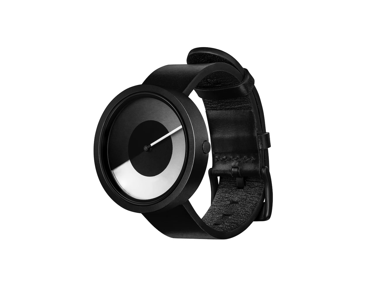 ZIIIRO HORIZON is a minimal monochrome watch without any numbers