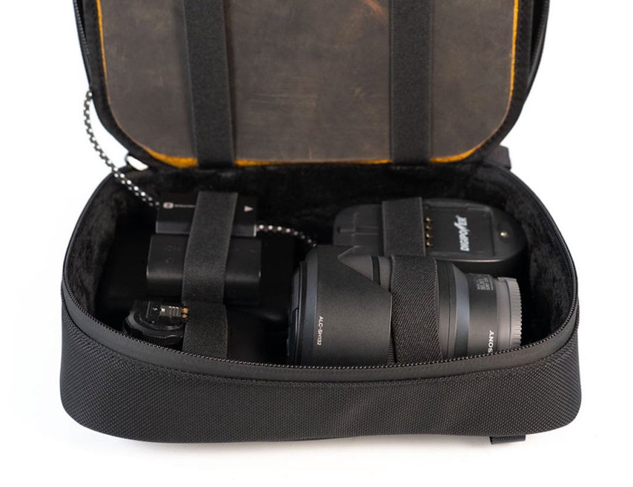 This tech pouch has layers of organized device storage