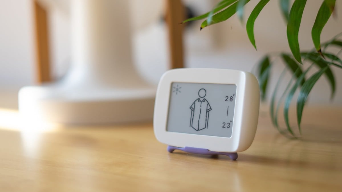 A visual weather device that helps you get dressed in the morning ...