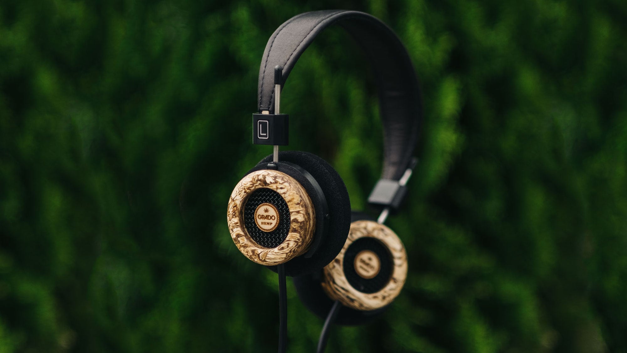Grado Labs The Hemp Headphone Wooden Earphones are compressed to cr...