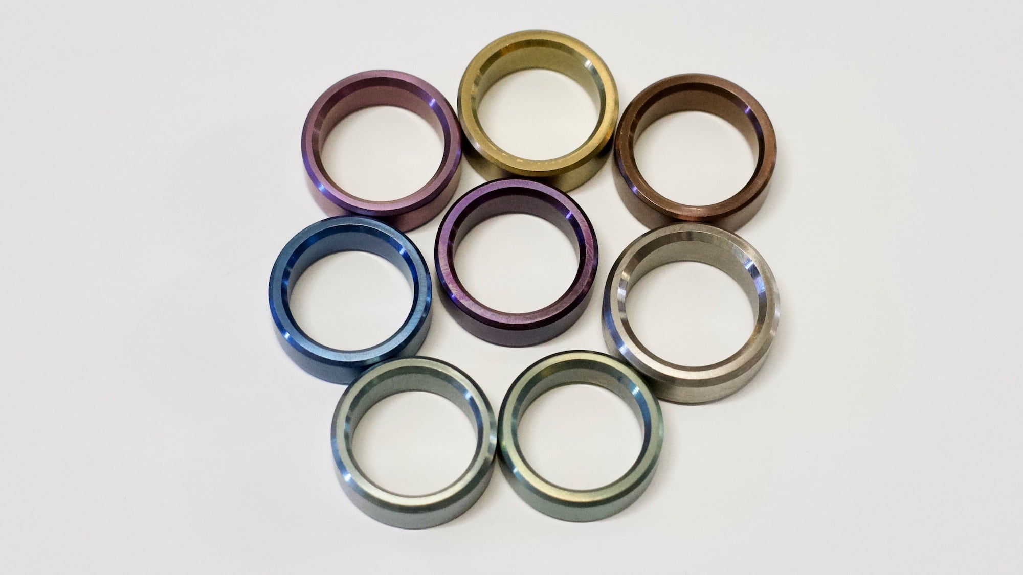 Oracle colorful titanium rings are simple but so unique | Key Features ...