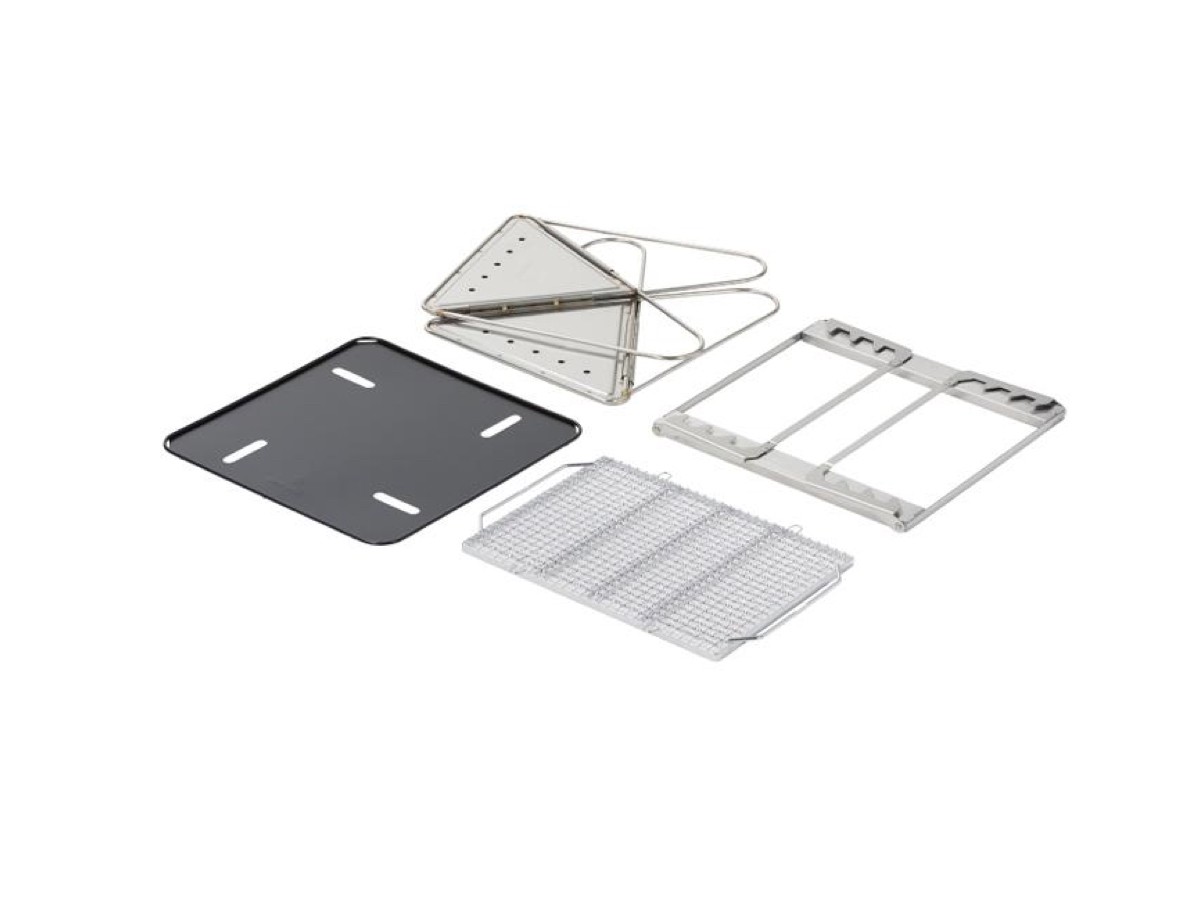 Snow Peak Takibi Fire & Grill 5-piece barbecue creates a gathering ...