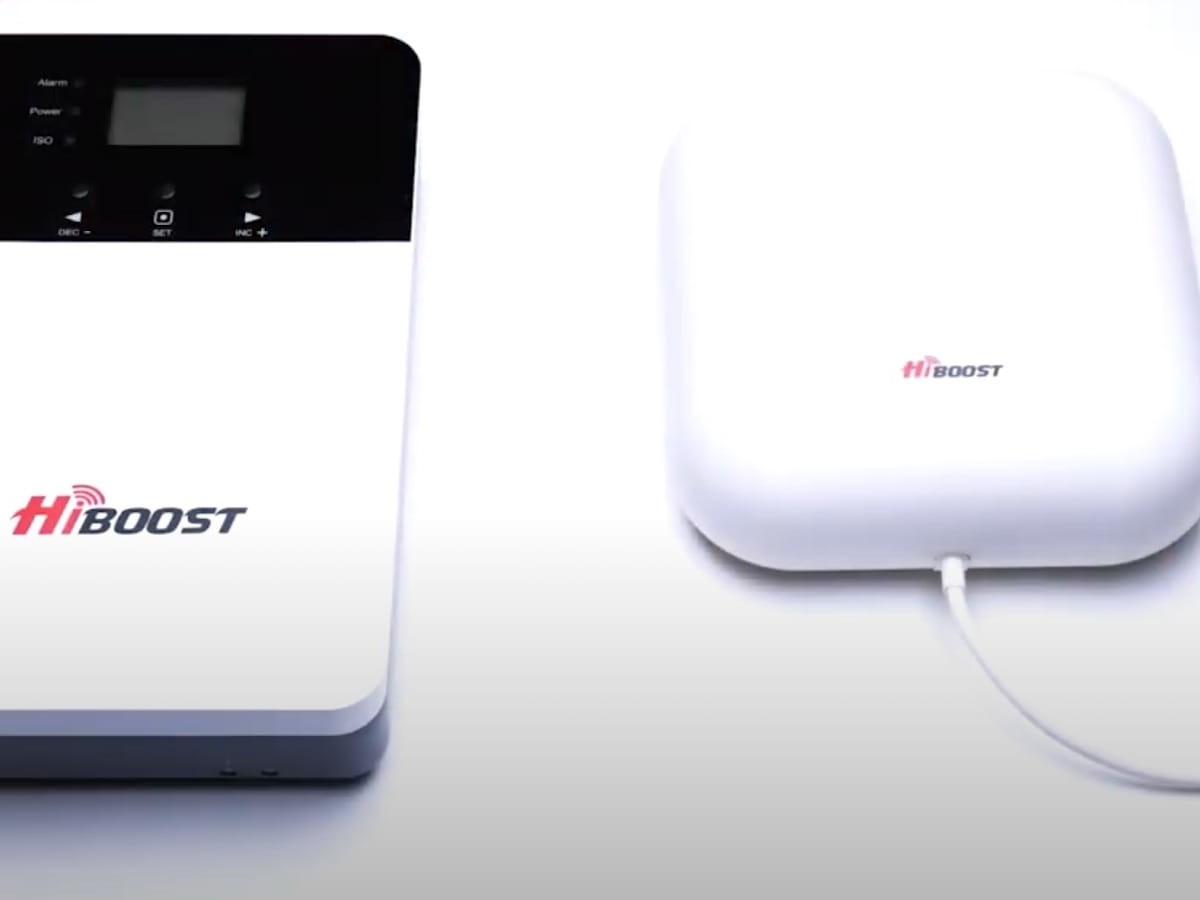 Hiboost 4K Plus phone signal booster amplifies 3G and 4G LTE signals ...