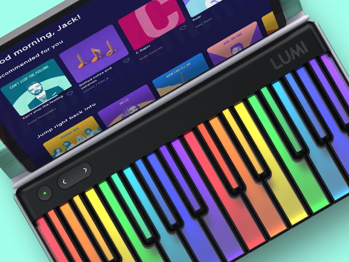 ROLI LUMI Keys portable beginner's keyboard features lights to guide ...