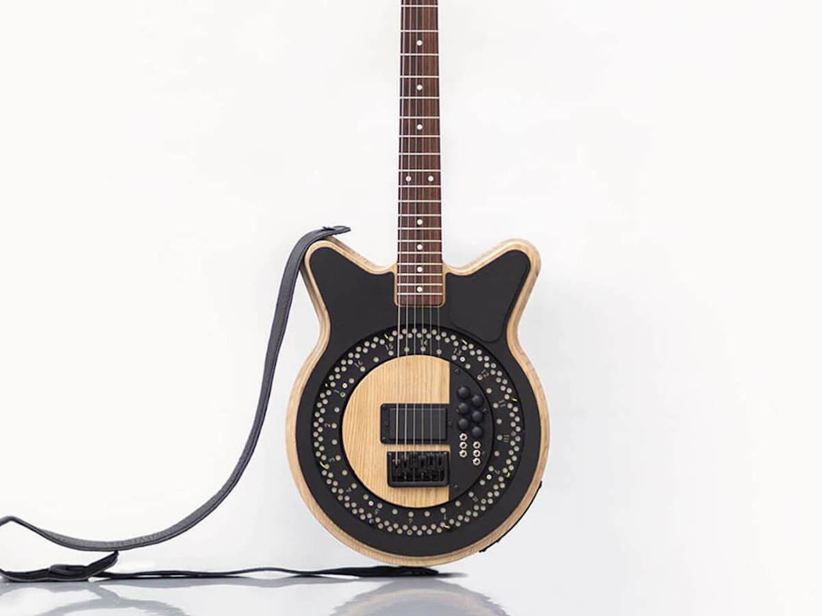 Anthony Dickens Circle Electric Guitar offers independent outputs for ...
