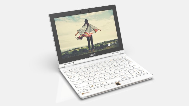 Lenovo LAVIE MINI convertible PC has an eight-inch WUXGA touch display ...