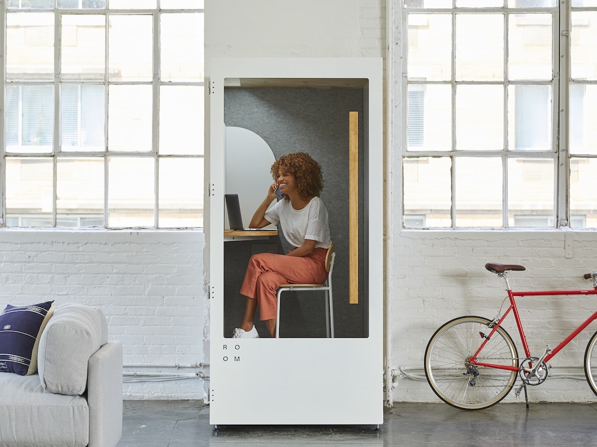 ROOM Phone Booth soundproof privacy room provides a quiet spot in the ...