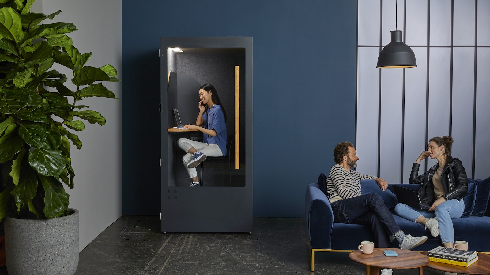 ROOM Phone Booth soundproof privacy room provides a quiet spot in the ...