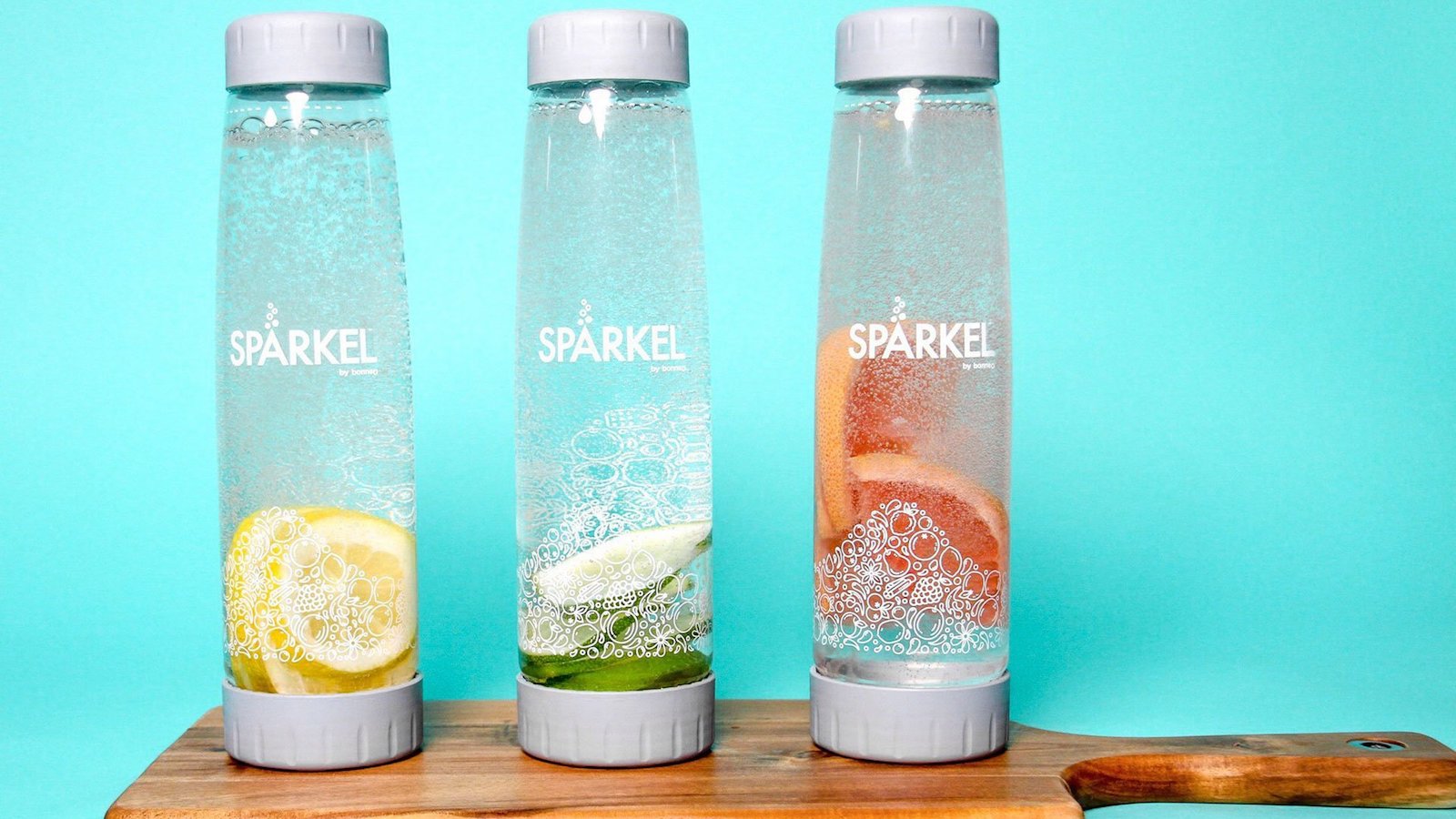 Spärkel Beverage System makes a sparkling bottle of water in 90 seconds ...