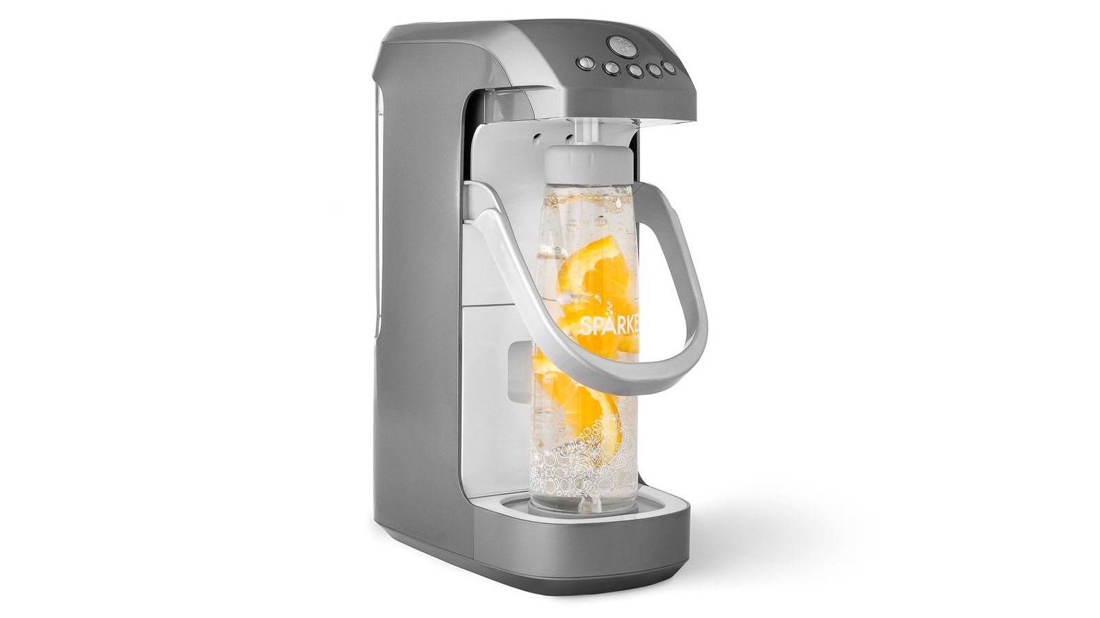 Spärkel Beverage System makes a sparkling bottle of water in 90 seconds ...