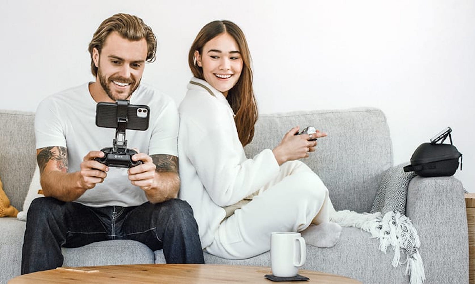 Otterbox gaming accessories in use