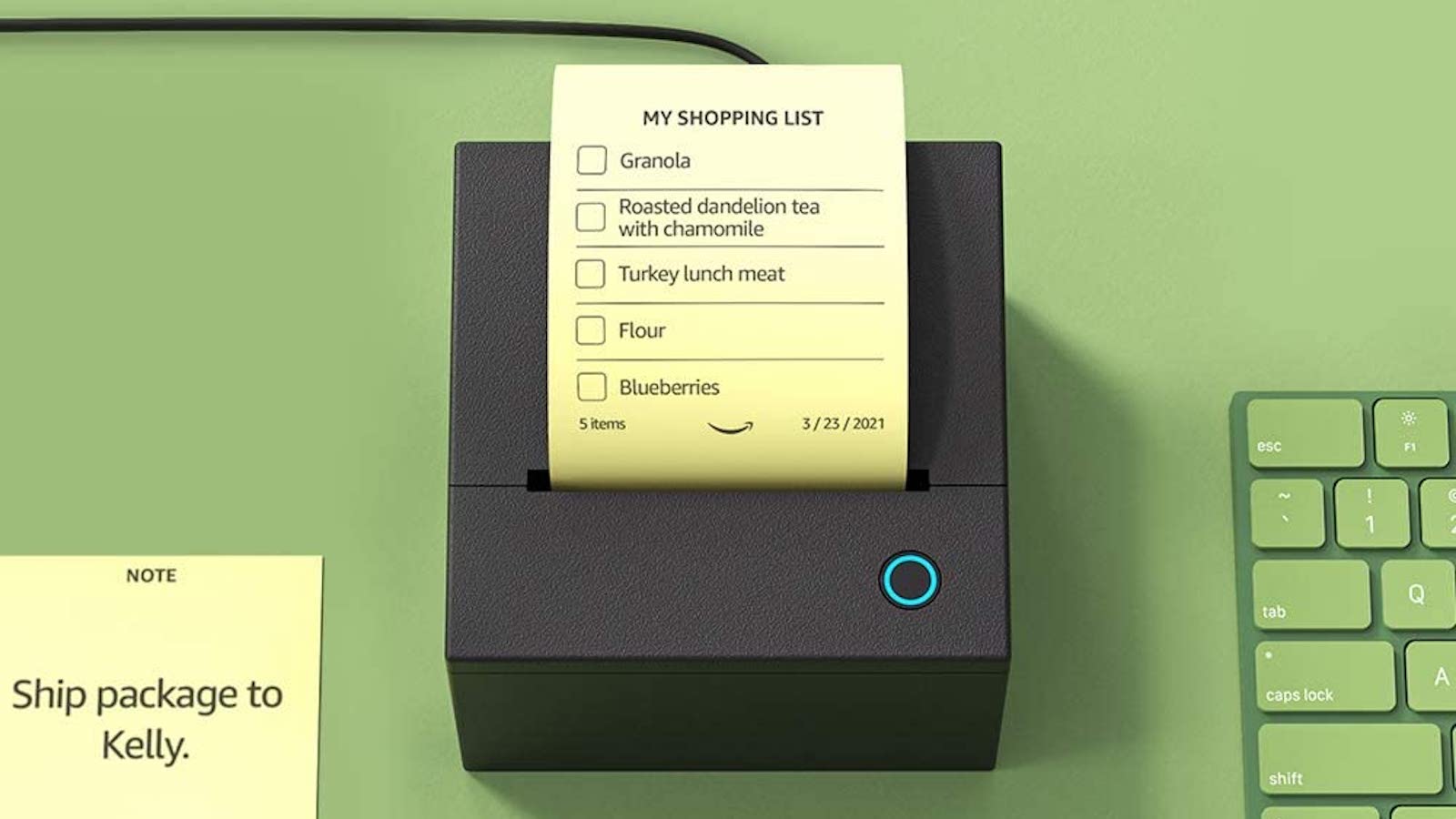 Amazon Smart Sticky Note Printer works with Alexa and your Echo device ...
