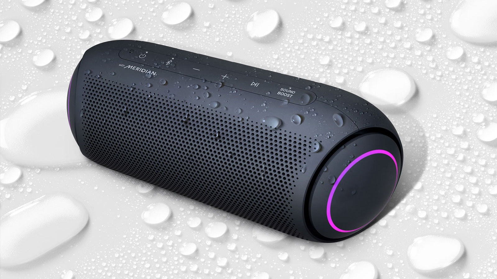 LG XBOOM Go PL5 portable speaker uses Meridian Audio Technology for low ...