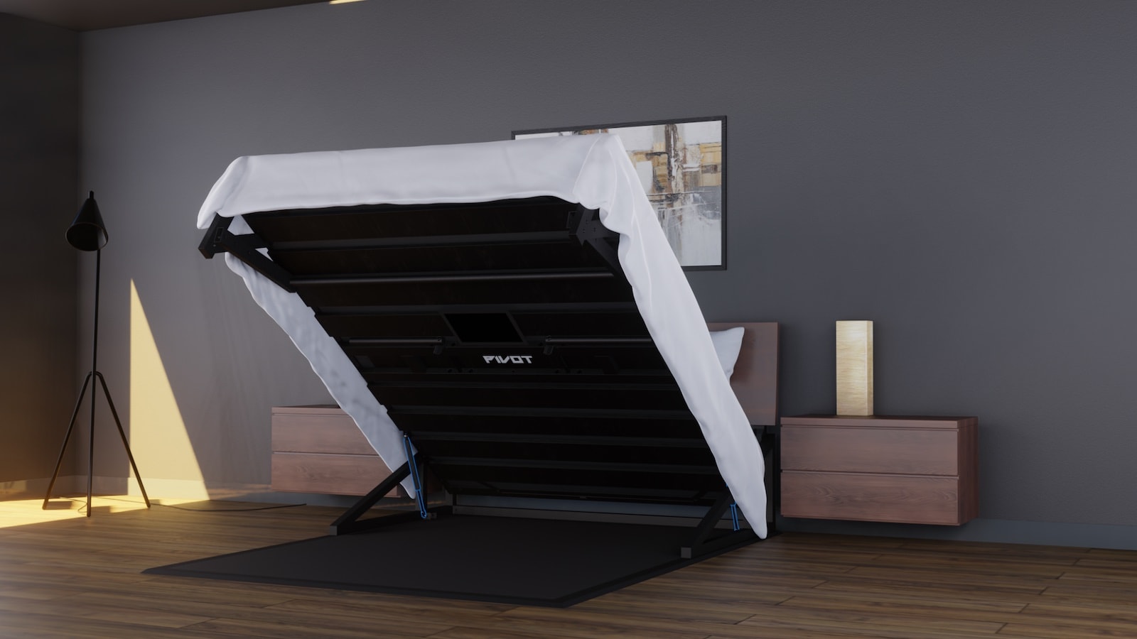 PIVOT Fitness Bed bedroom home gym is both a bed frame and indoor ...