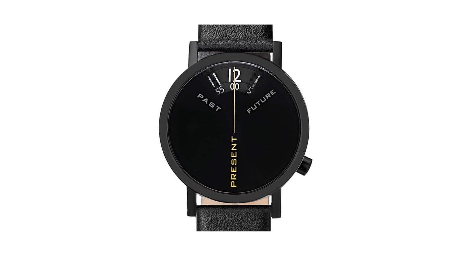 Projects Watches Past, Present, and Future Black 40 mm watch reminds ...