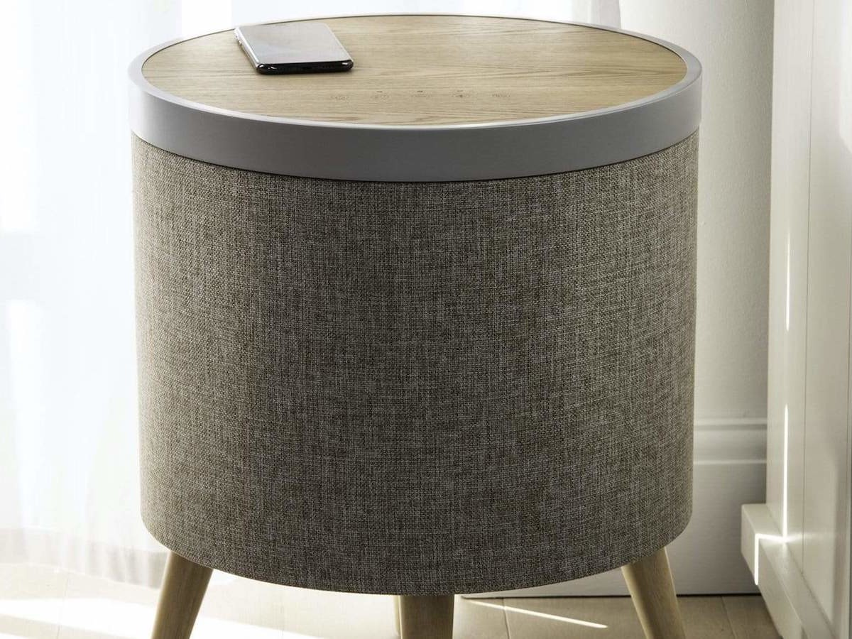 Koble Zain Smart Side Table has a built-in speaker and subwoofer ...