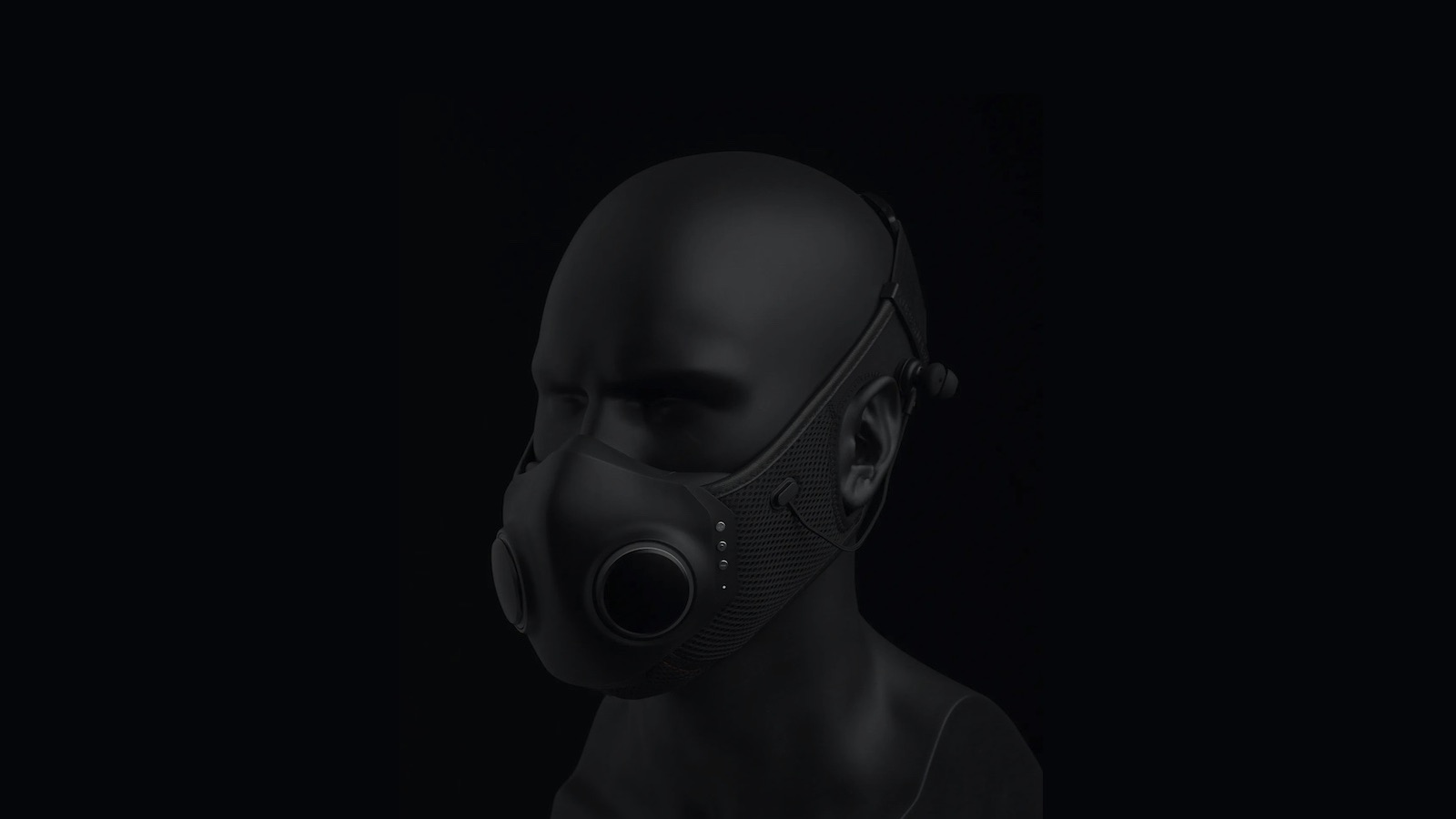 XUPERMASK high-tech face mask includes Bluetooth earbuds, LED lights ...