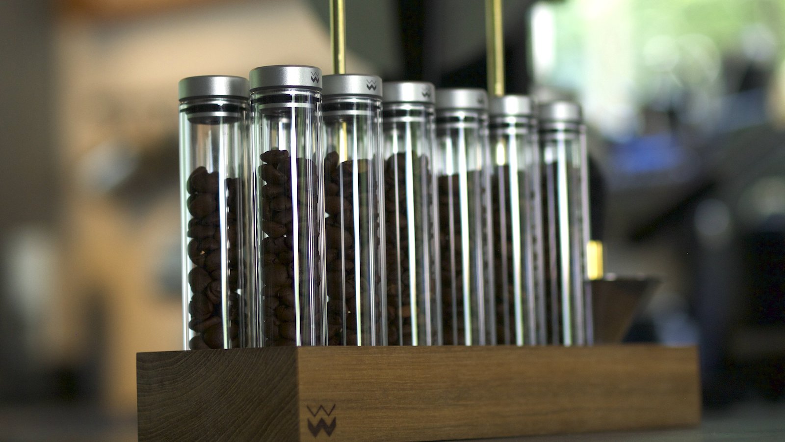 Weber Workshops Bean Cellar Glass coffee bean storage holds portioned ...