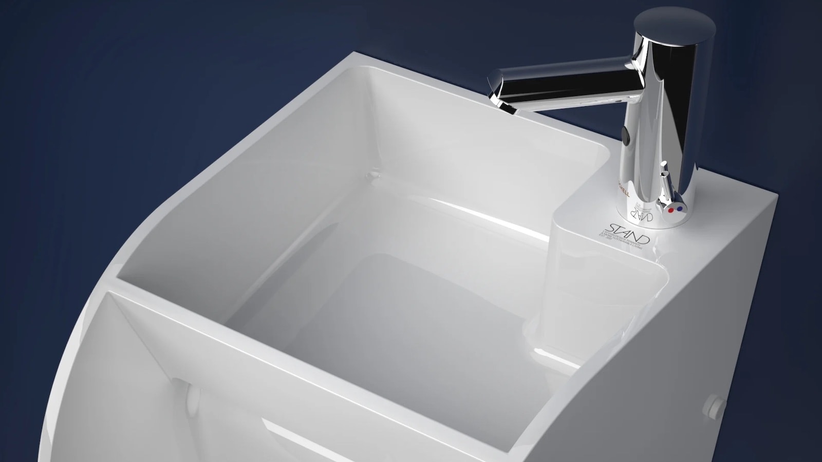 Stand urinal sink is a sleek sustainable option that saves you water ...