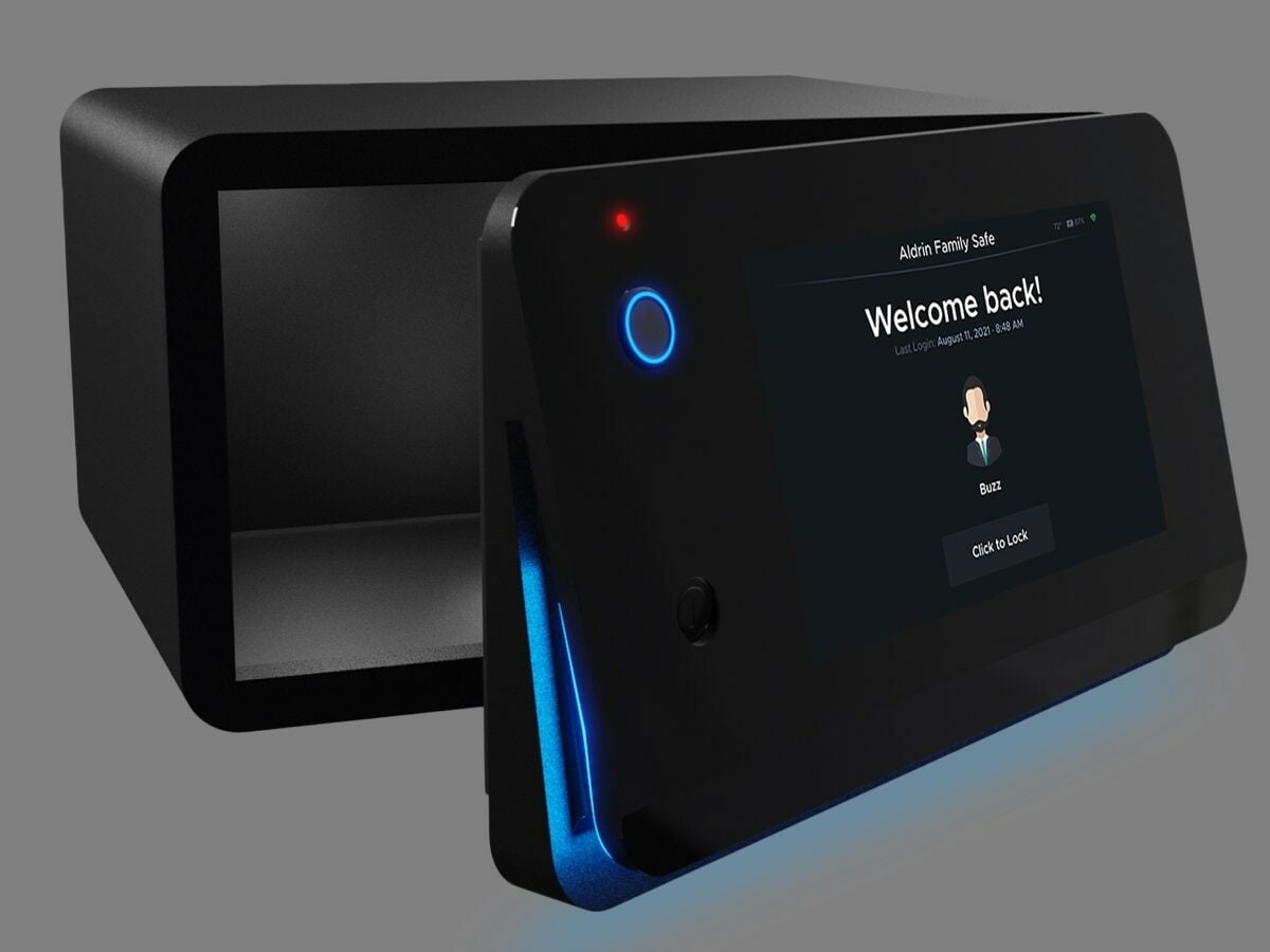 The Space Safe 2 smart safe has exterior & interior cameras that notify ...