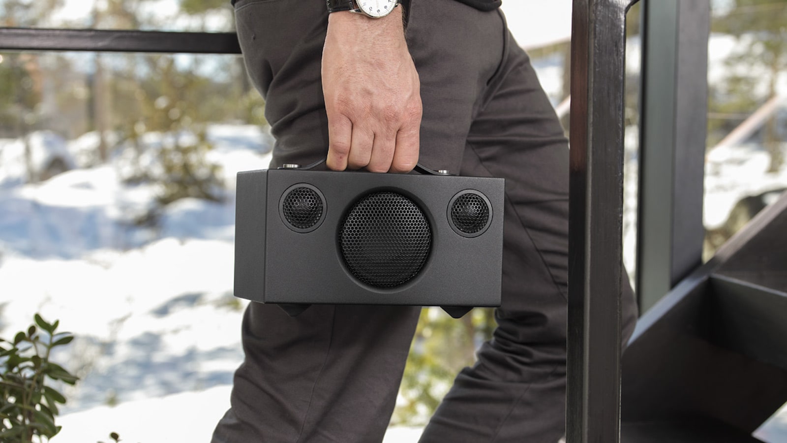 Audio Pro C3 wireless multiroom speaker includes 4 preset buttons & a ...