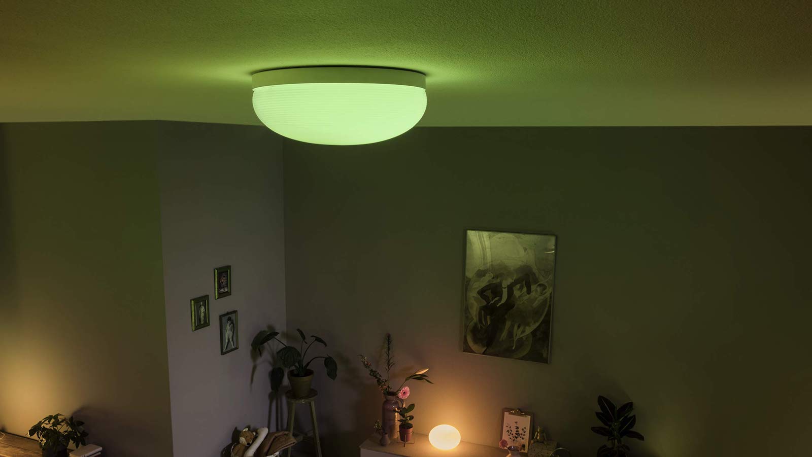 Philips Hue Flourish ceiling light allows you to set warm-to-cool and ...