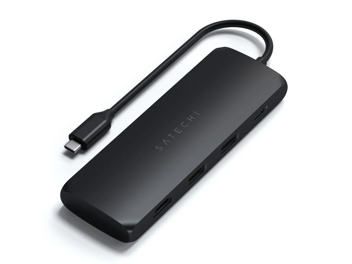Satechi USB-C Hybrid Multiport Adapter features a built-in SSD storage ...