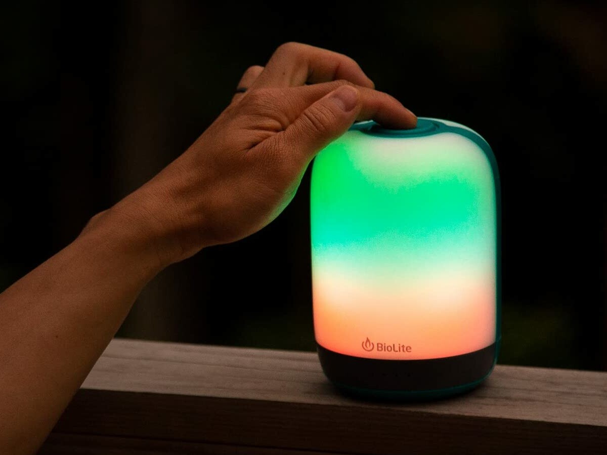 This multicolor USB lantern has nature-inspired lighting