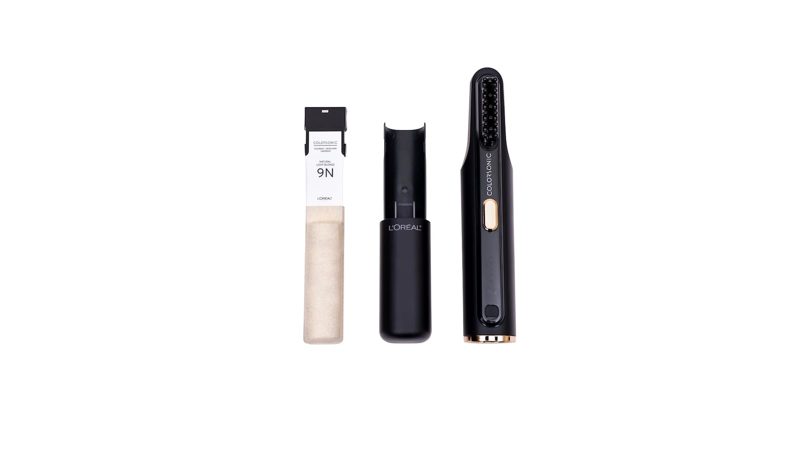 L'Oréal Colorsonic handheld hair color device has an oscillating brush ...