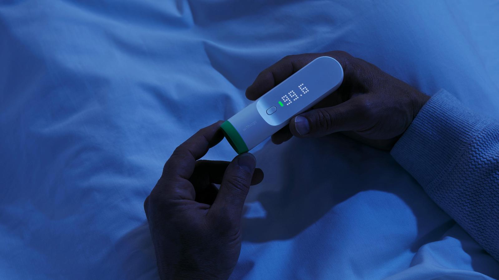 Withings Thermo smart temporal thermometer has 16 infrared sensors for ...