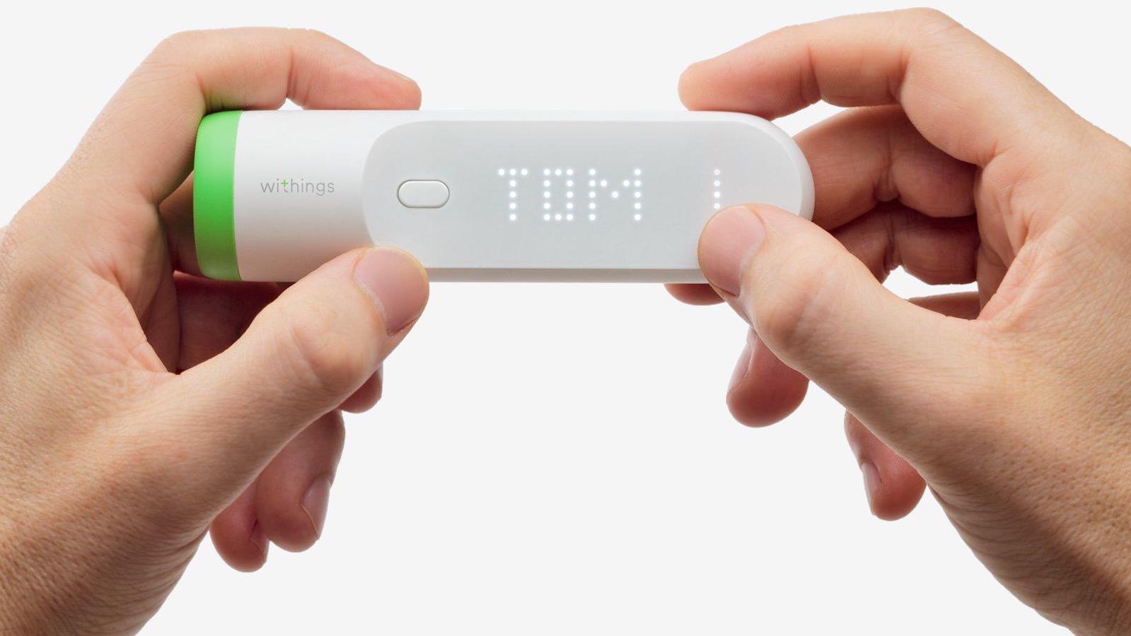 Withings Thermo smart temporal thermometer has 16 infrared sensors for ...
