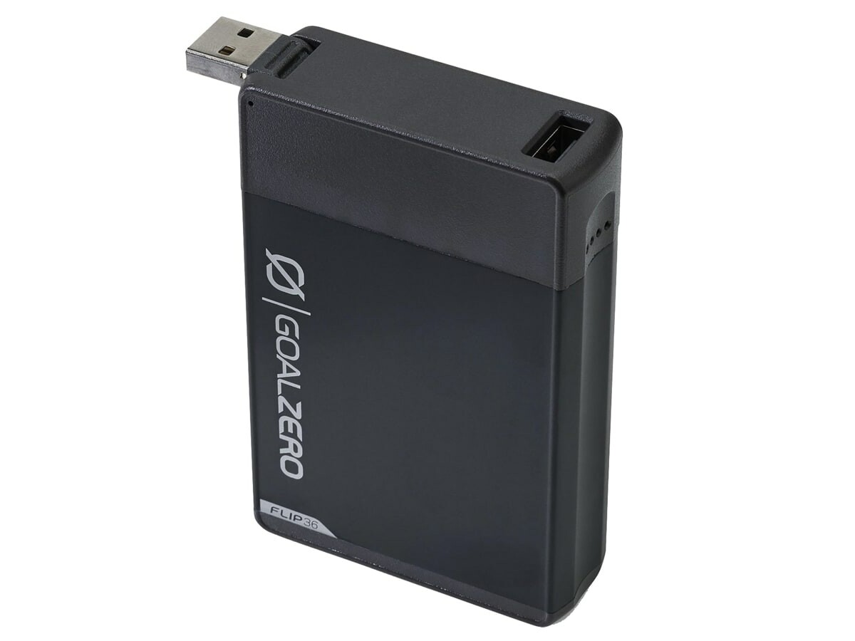 Goal Zero Flip 36 power bank for USB-powered devices has a 10,050 mAh ...