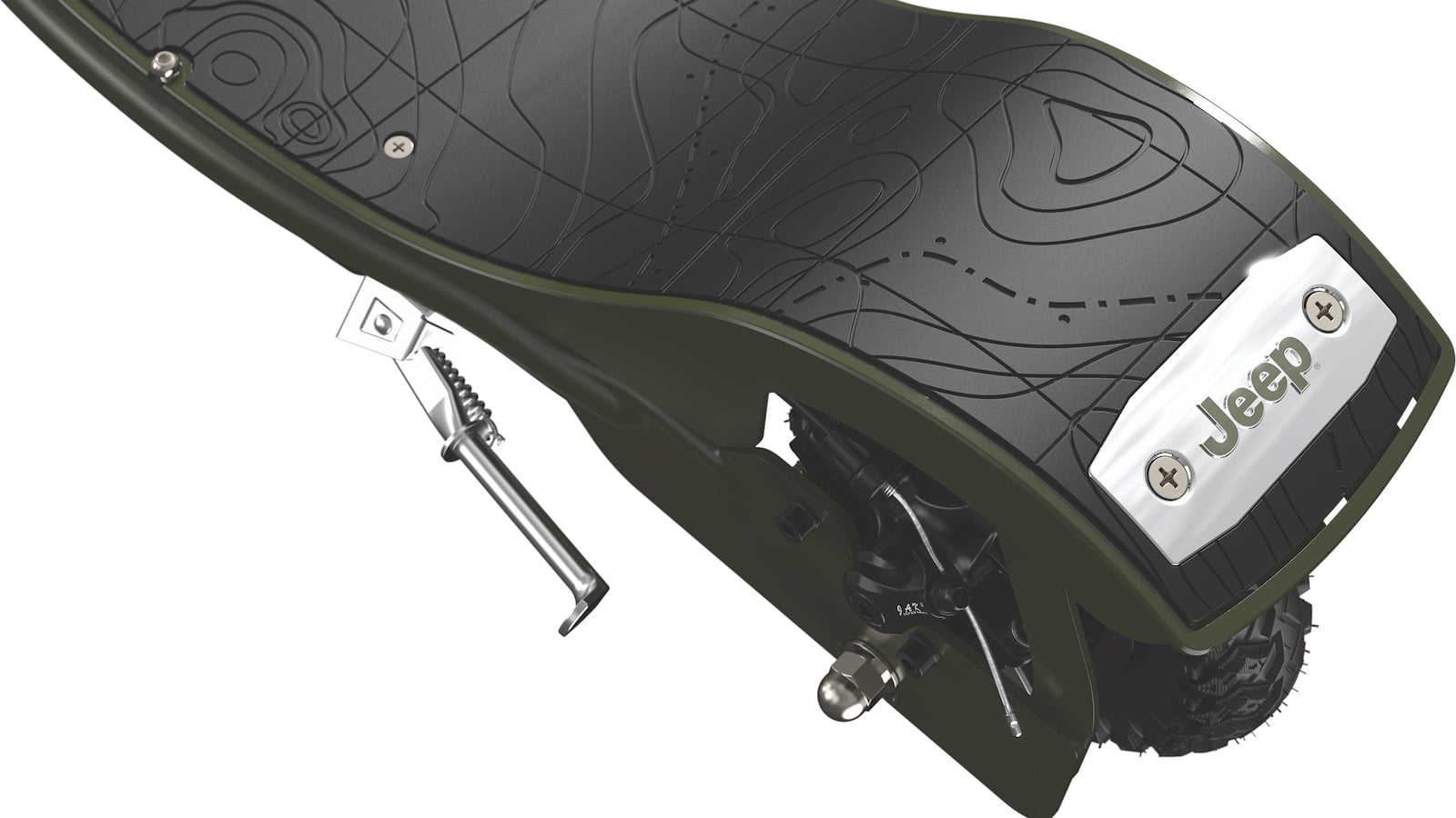 Razor Jeep RX200 rugged electric scooter has a 200-watt motor and an ...