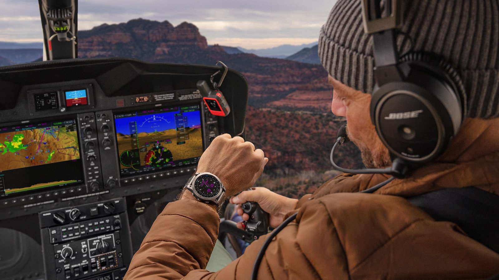 Garmin D2 Mach 1 aviator smartwatch provides alerts for changing ...