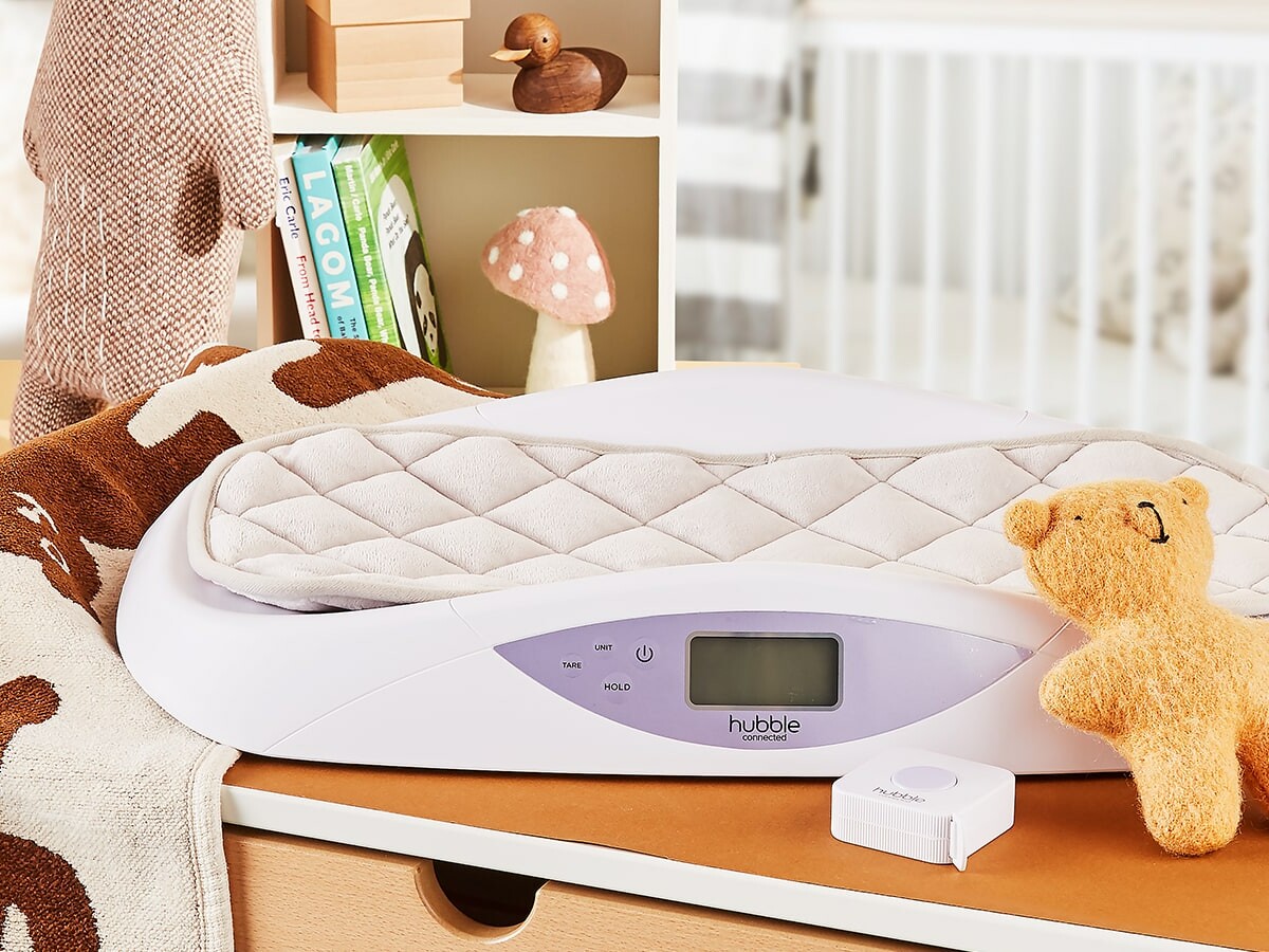 Hubble Connected Grow + smart Bluetooth baby scale tracks your baby's ...