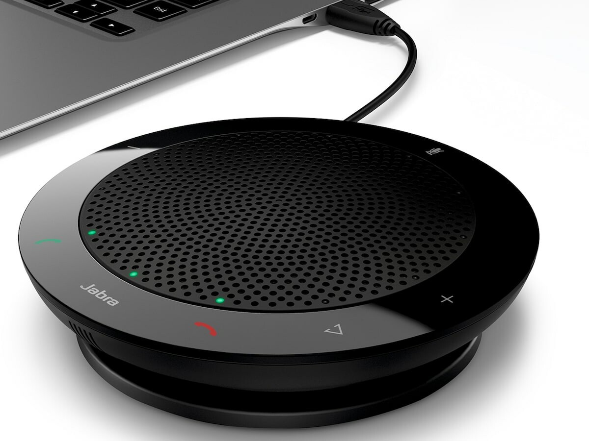 Jabra Speak 410 portable USB conference speakerphone features a 360 ...