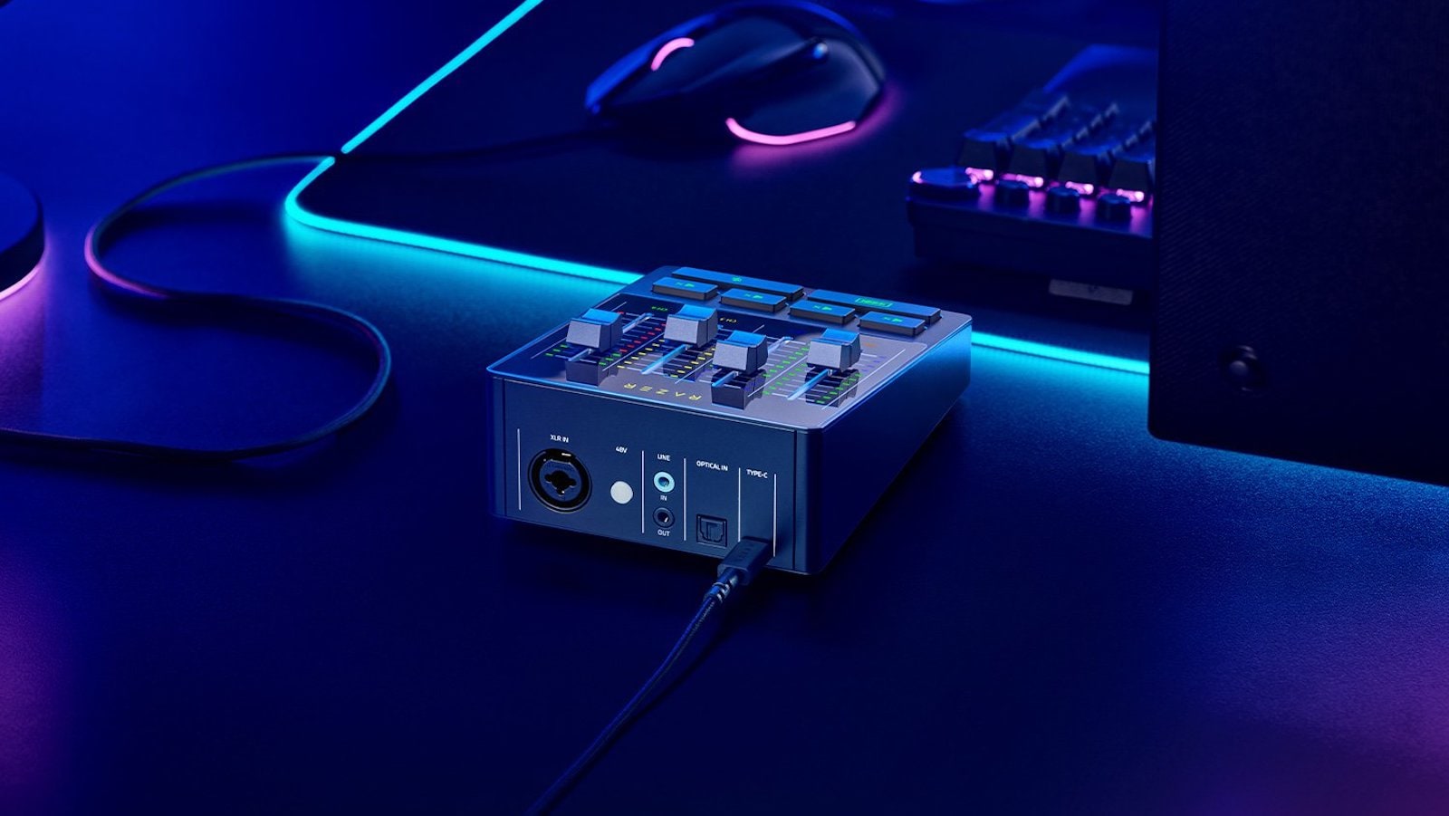 Razer All-In-One Audio Mixer provides total control over your mix to ...