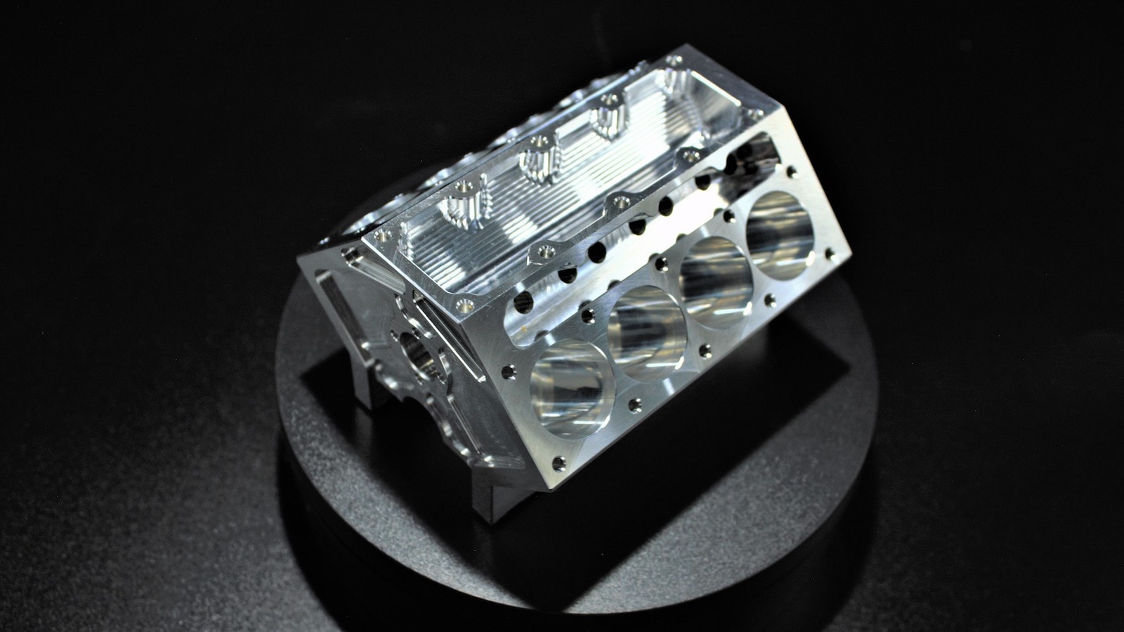 V8 Engine Block Pen Holder goes through a precision CNC-machining ...
