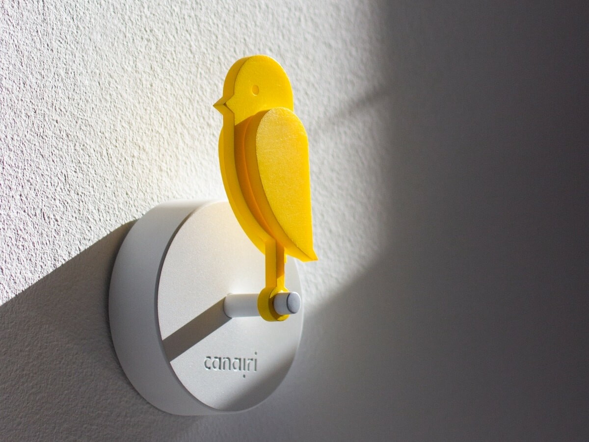 This fresh air monitor has a useful, artsy design