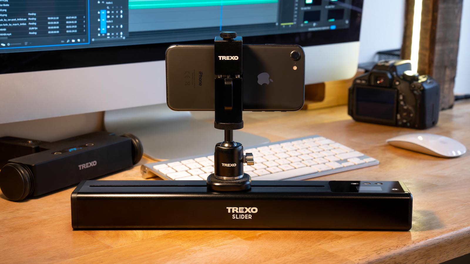 Trexo Slider compact camera slider has a high-performance 3-axis system & pan/tilt module | Key ...