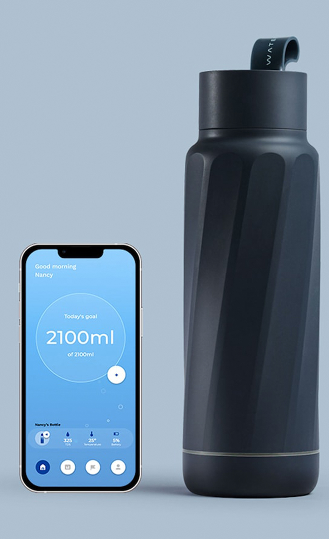 WaterH all-in-one smart water bottle makes hydration easy with tracking ...