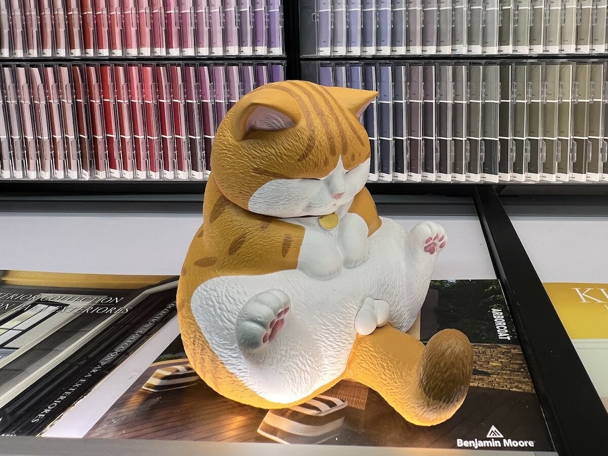 CJOY Crotch Staring Cat orange tabby figurine has 4 hilarious swappable ...