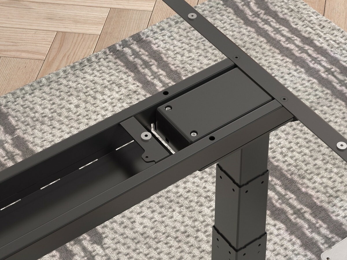 FlexiSpot E7 Pro Plus Standing Desk is stable with thick legs, a carbon ...